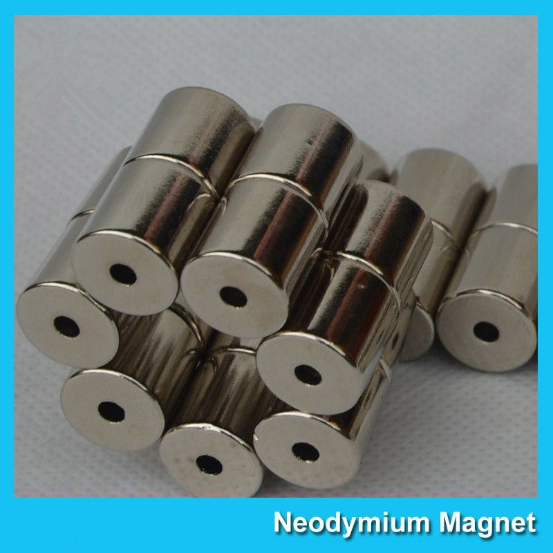 Rare Earth Round Cylinder Neodymium Ring Magnets With Holes ...